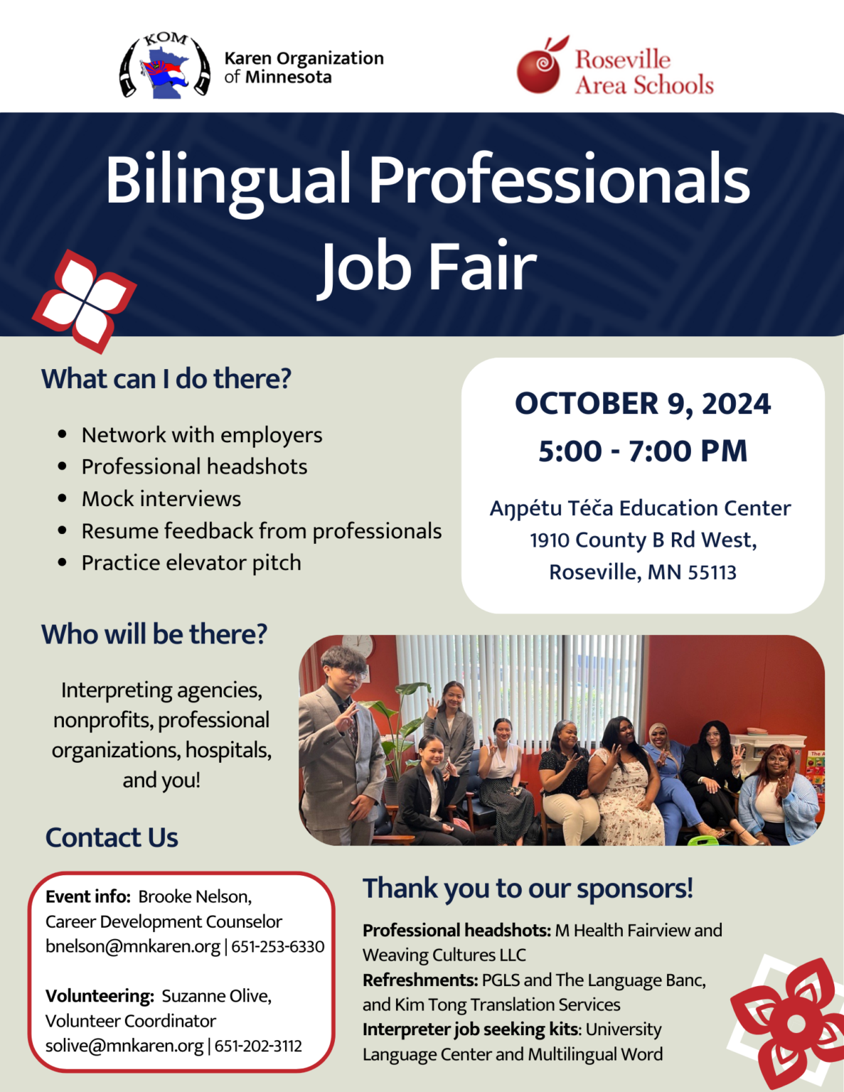 Bilingual Professionals Job Fair - Karen Organization of Minnesota